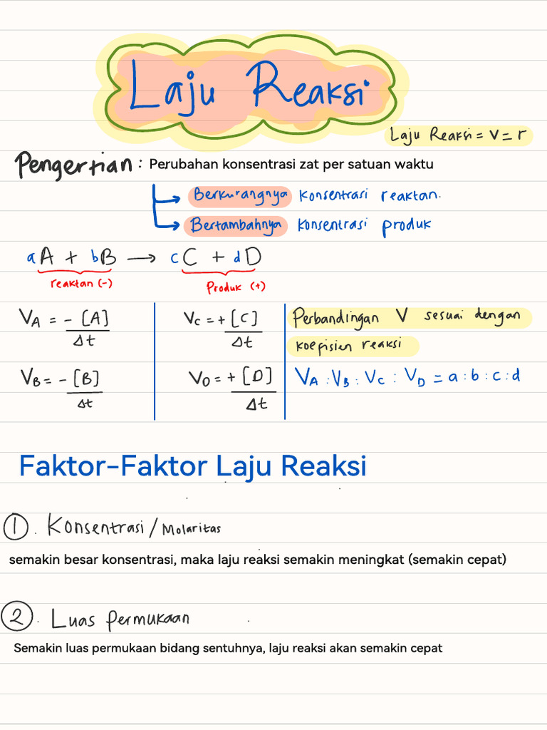 Laju Reaksi Kelas XI | PDF
