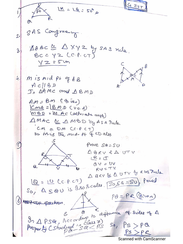 Triangles Solutions | PDF