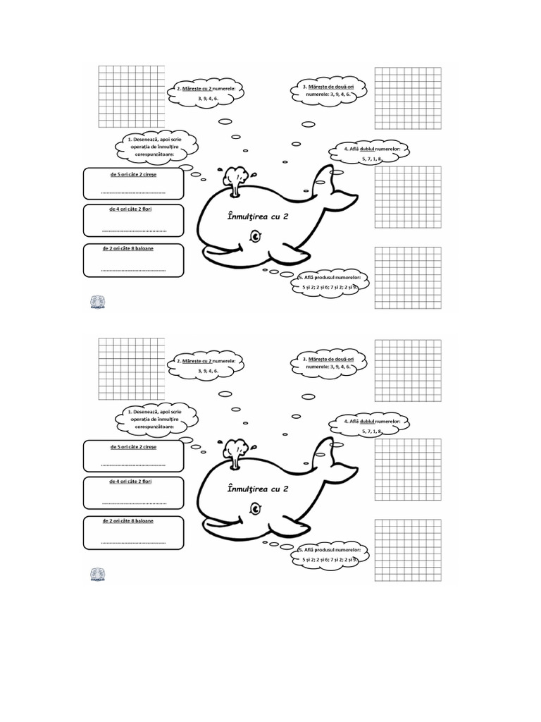 Inmultirea cu 2 clasa II | PDF