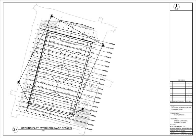Ground Earthwork Chainage Details | PDF