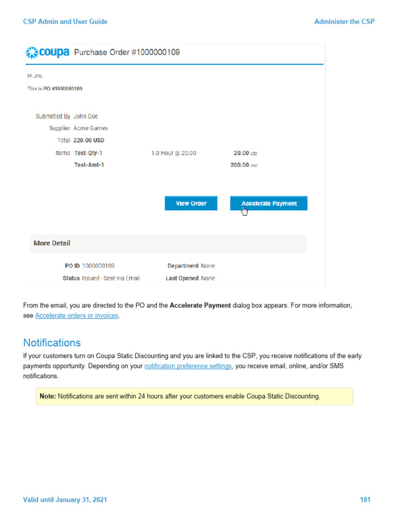 CSP Admin and User Guide-19 | PDF | Invoice | User (Computing)