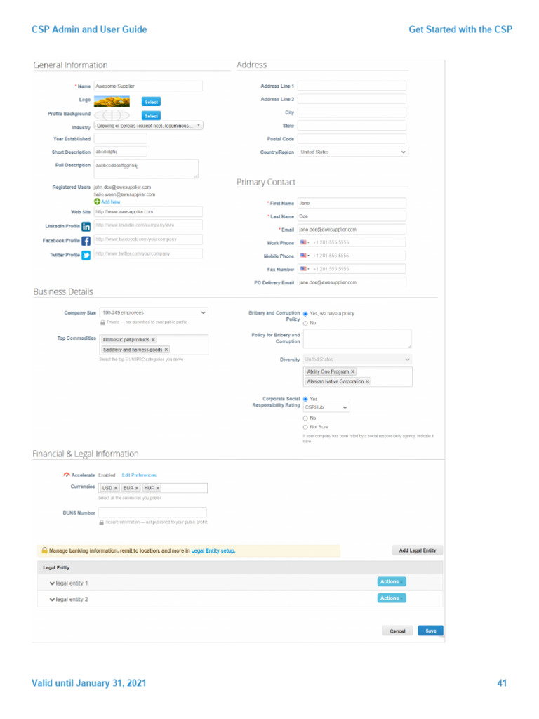 CSP Admin & User Guide Overview | PDF | Linked In | Cyberspace