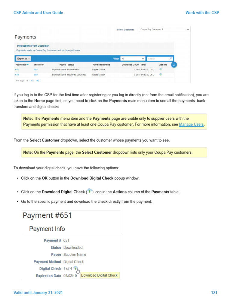 Manage Payments and Invoices in CSP | PDF | Invoice | Microsoft Excel