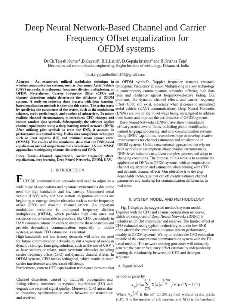 Paper Final | PDF | Orthogonal Frequency Division Multiplexing | Modulation