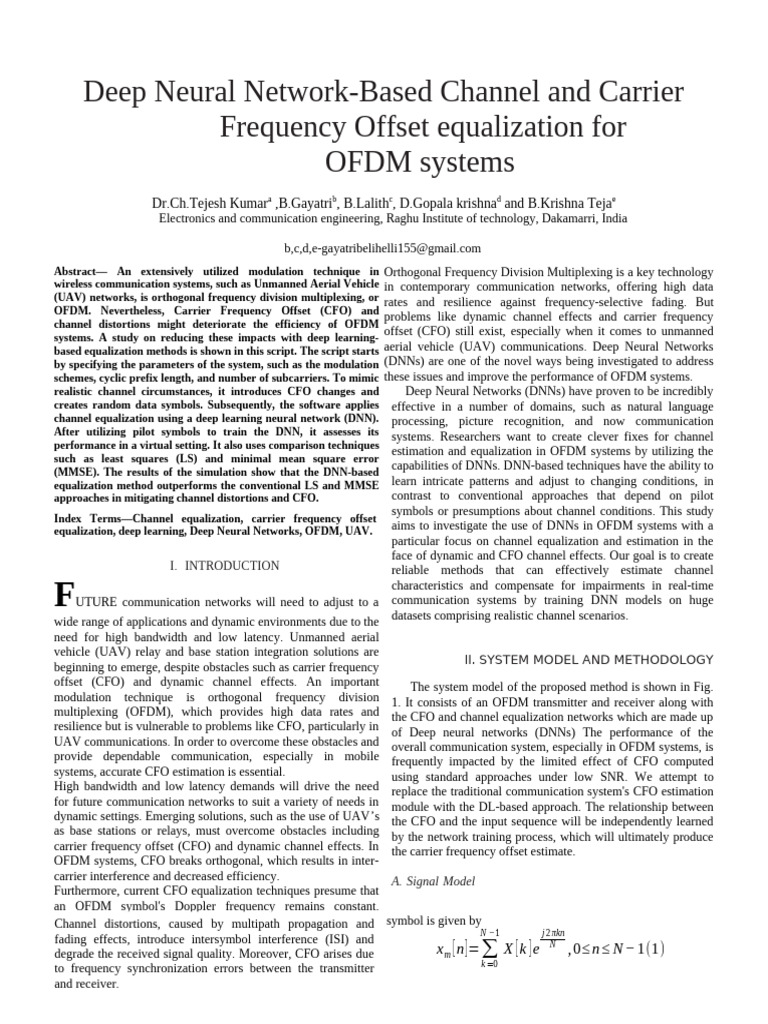 Paper Final | PDF | Orthogonal Frequency Division Multiplexing | Modulation