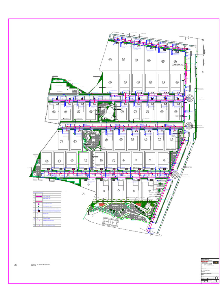 Wd-lp-102 Site Plan Plumbing Layout-model | PDF | Storm Drain | Septic Tank