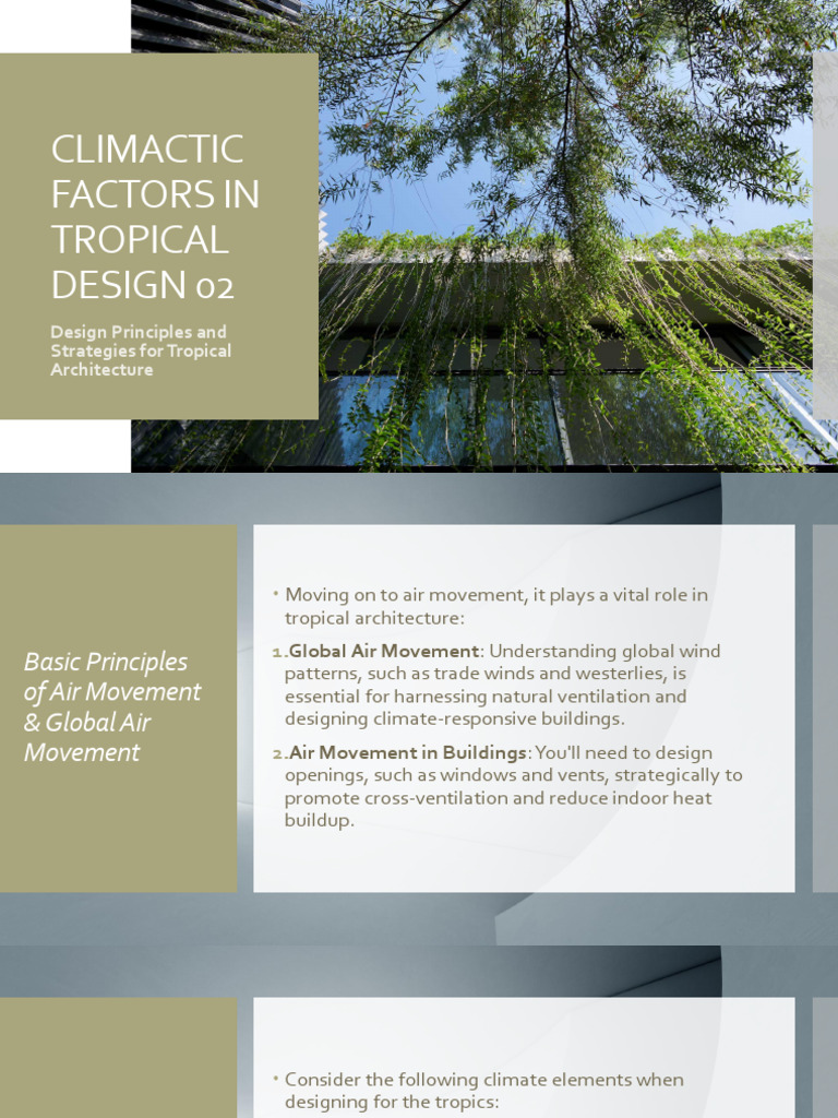 Tropical Architecture Design Principles | PDF | Climate | Tropics