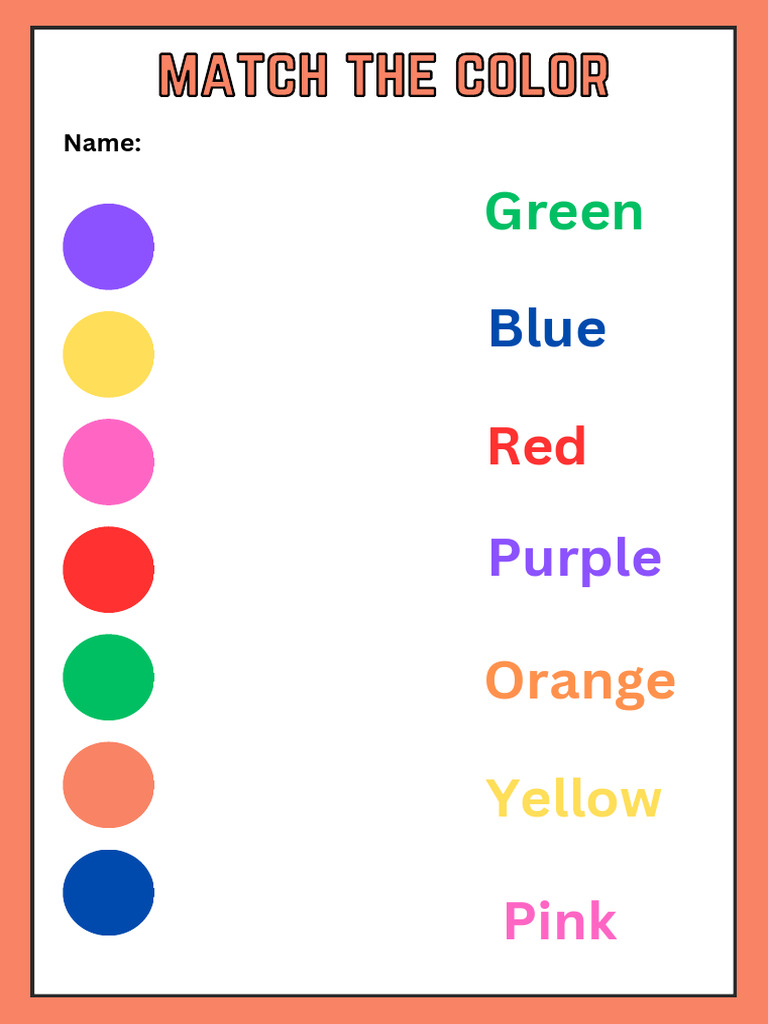 Orange Number Coloring Mathematics Worksheet | PDF