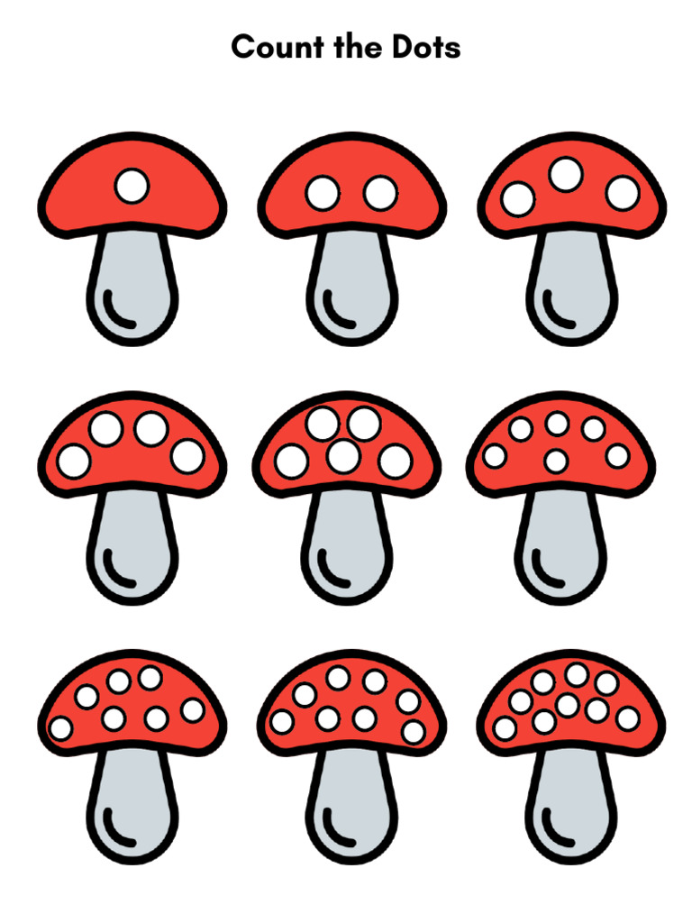 Balloon Counting Math Worksheet in Colorful Illustrated Style PDF | PDF