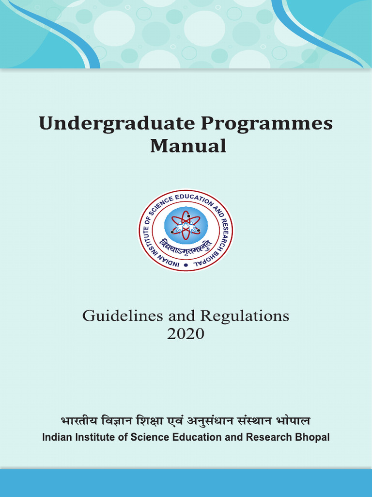 Ug Manual Final Pdf Bachelor Of Science Qualifications