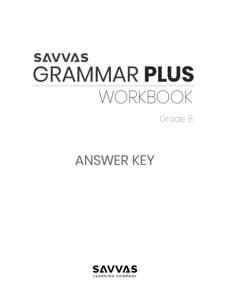 Grammar Plus WKBK AK, GR 8 | PDF | Adverb | Grammatical Number