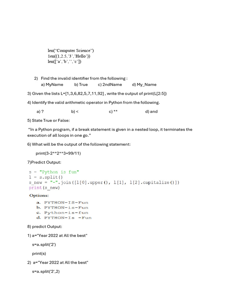 First Term Revs NT Our QP | PDF | Computing | Computer Programming