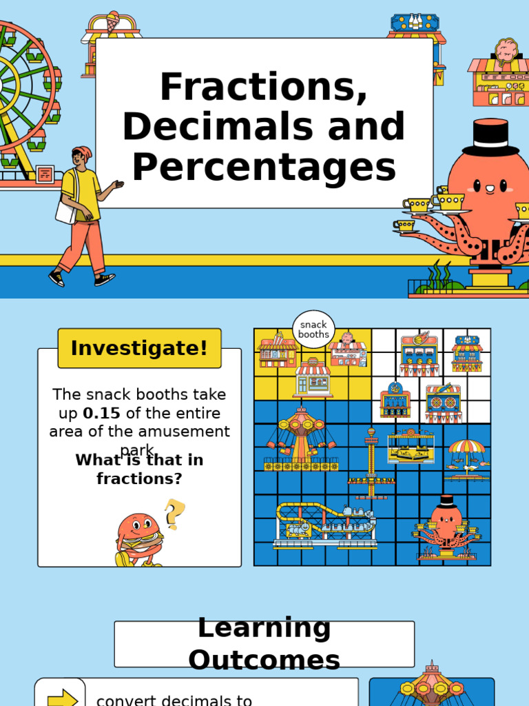 Converting Fractions, Decimals, Percentages | PDF | Percentage | Decimal