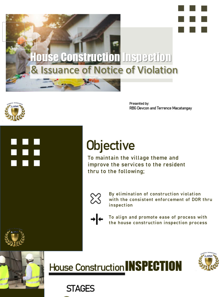 House Construction Inspection and Violations Guidelines_rev_final | PDF