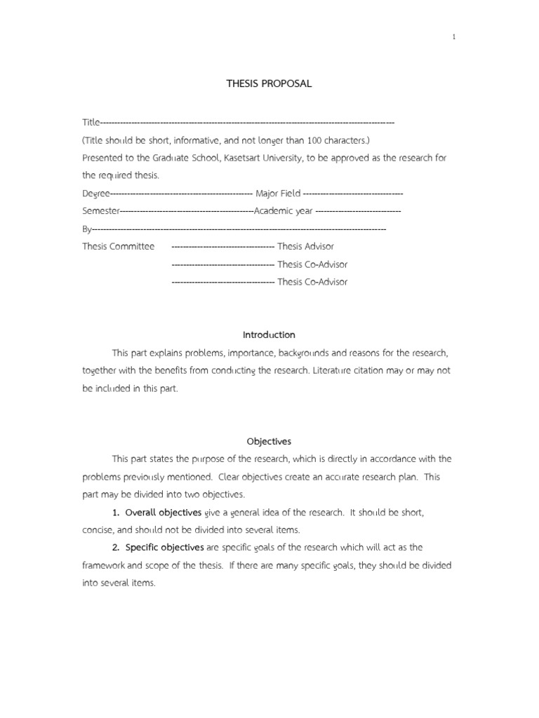 STU Sci53 Thesis Proposal ENG | PDF | Thesis | Inquiry