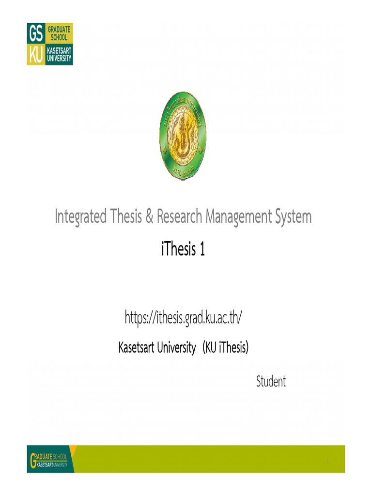 iThesis: Thesis Management System Guide | PDF | Thesis | Microsoft Word