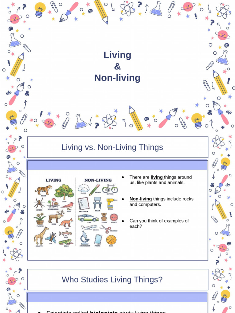 Living vs. Non-Living GRADE 4 NATURAL SCIENCE | PDF | Plants | Life