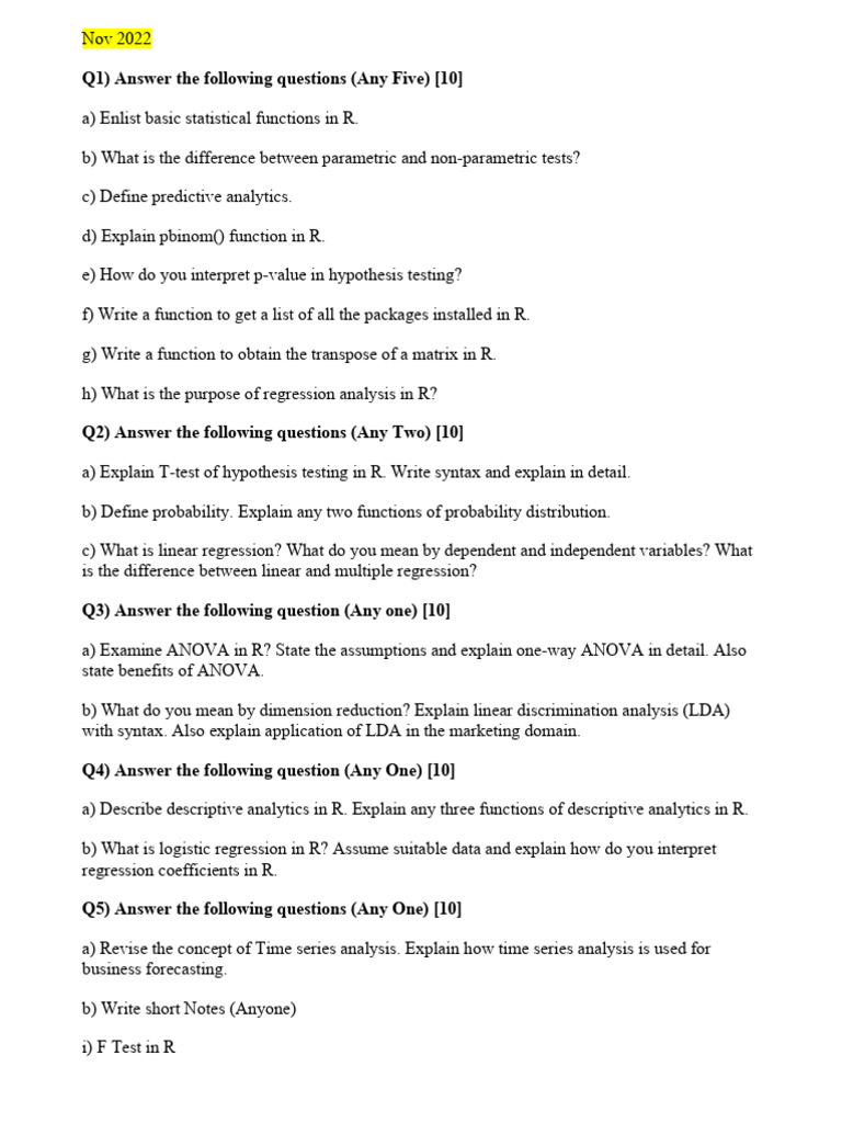 ASMR Notes | PDF | Regression Analysis | Analysis Of Variance
