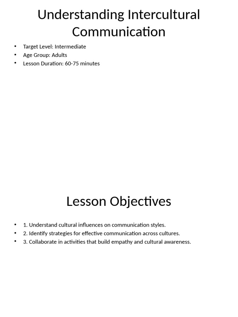 Understanding_Intercultural_Communication_Lesson_Plan-1 | PDF ...