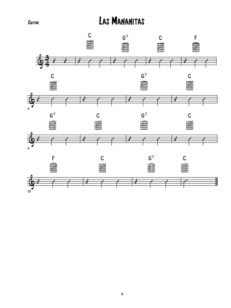 Las Mananitas Chords | PDF
