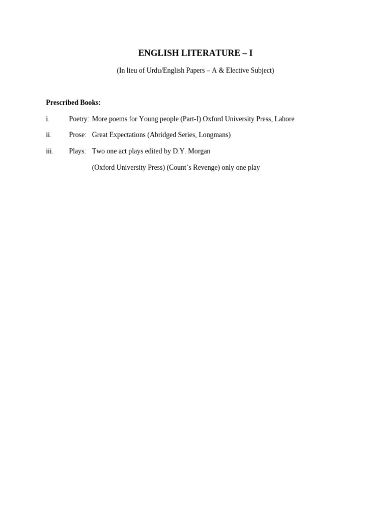 English Literature | PDF