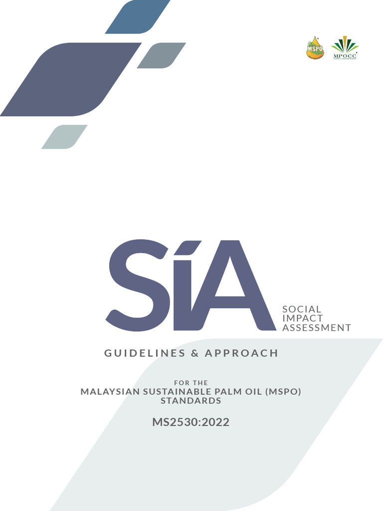 Sia Guidelines and Approach For The Mspo Standards | PDF | Palm Oil