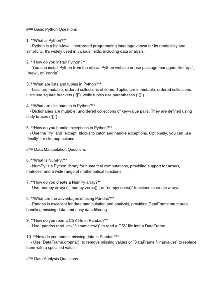 Day 2 Python Interview Qna Pdf Cluster Analysis Machine Learning