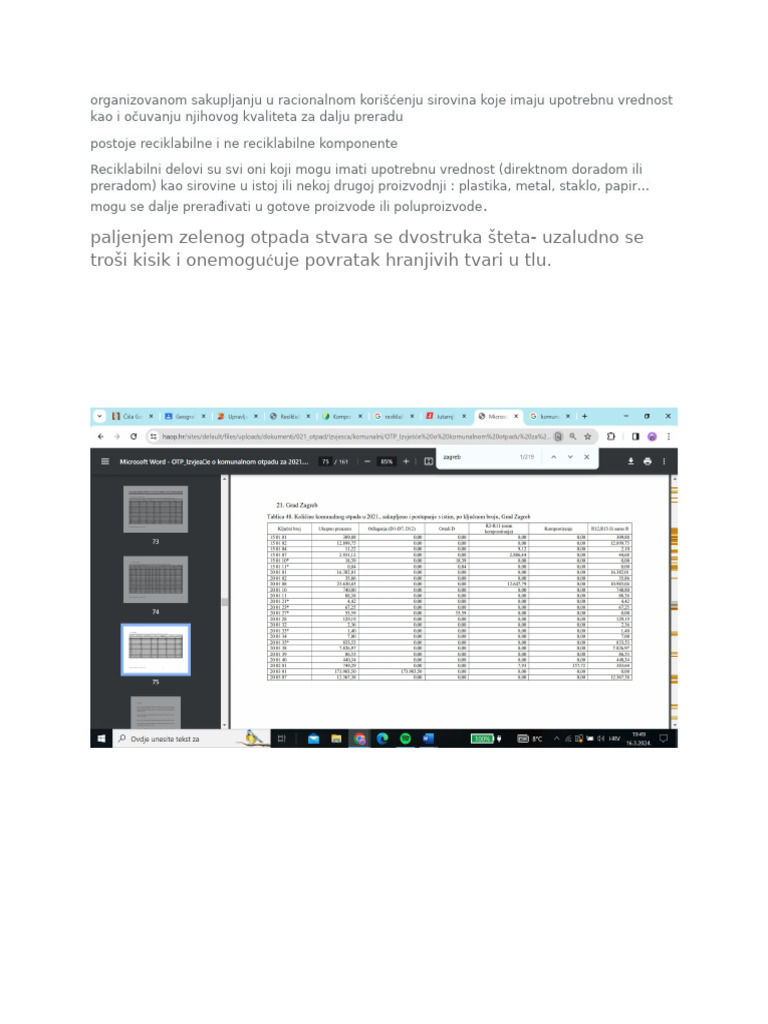 Kompostiranjem Zatvaramo Prirodni Ciklus Kruženja Stvari U Prirodi | PDF