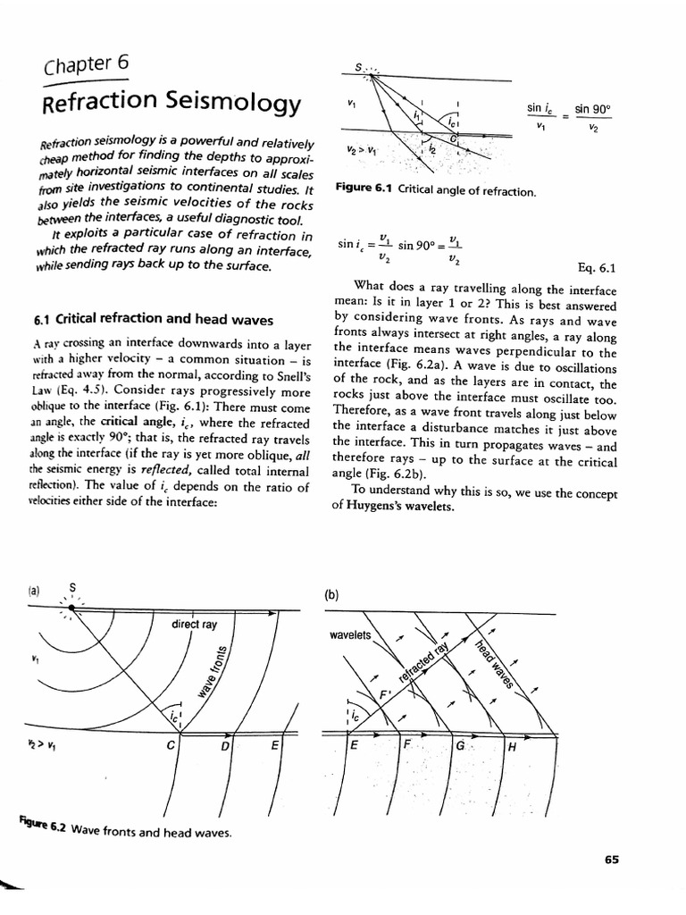 Geofisika Laut (Chapter 6 Refraction Seismik) | PDF