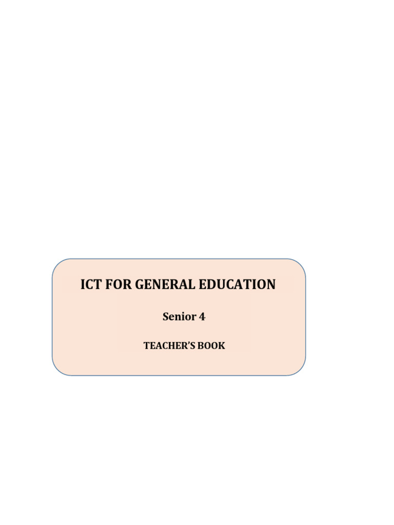 Ict s4 Adapted TG 2022-1 | PDF | Educational Assessment | Learning