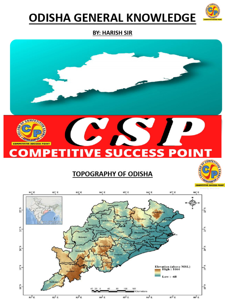 Odisha Topography Copy 1 | PDF | Physical Geography | Topography