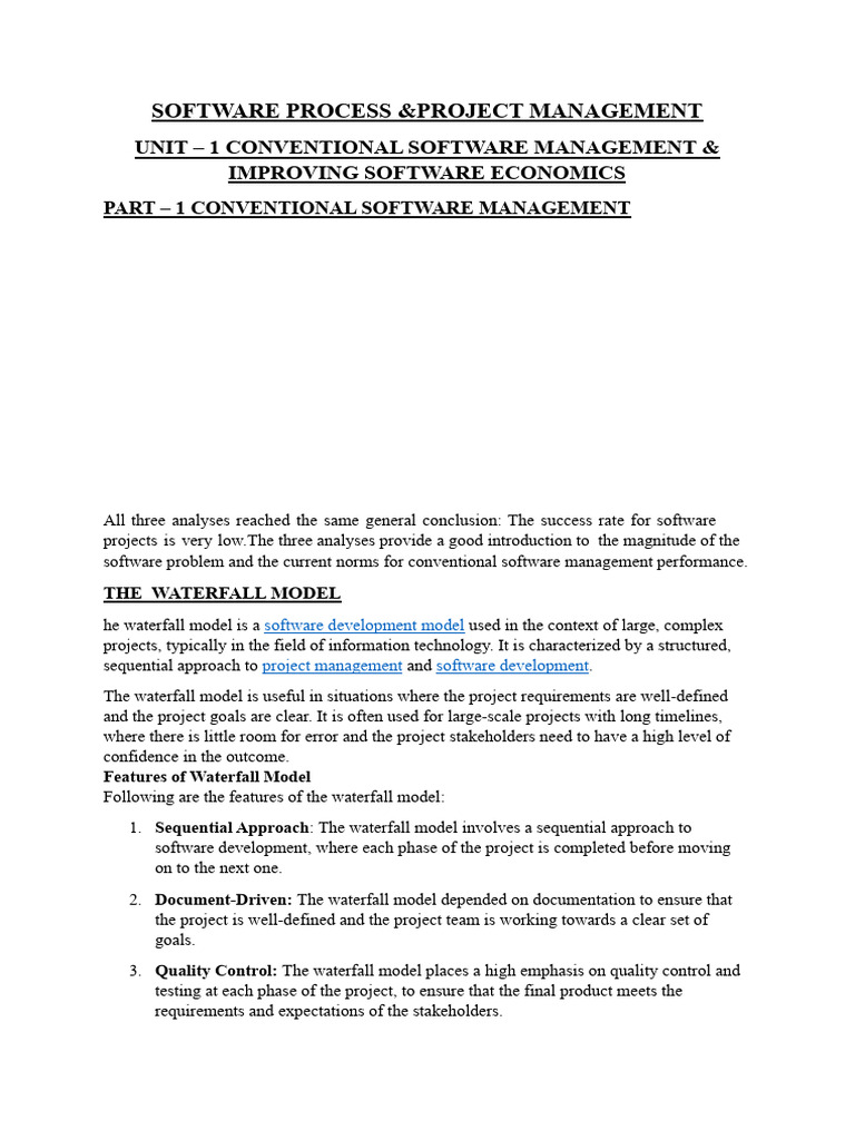SOFTWARE PROCESS & PROJECT MANAGEMENT | PDF | Software Development Process | Project Management