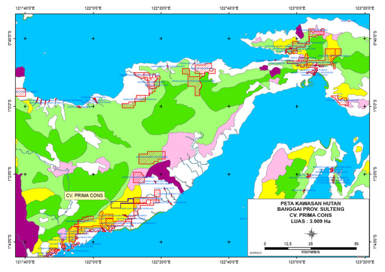 Peta Kawasan Hutan Iup Banggai 2 | PDF