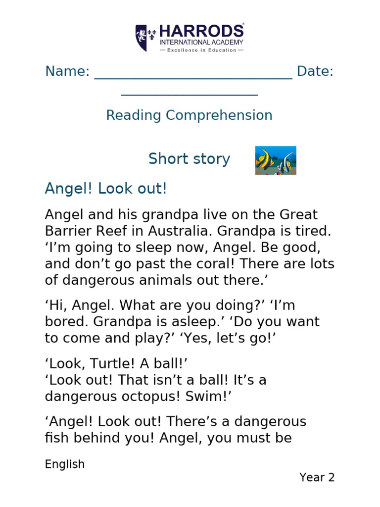 Short Story - Angel! Look Out! | PDF