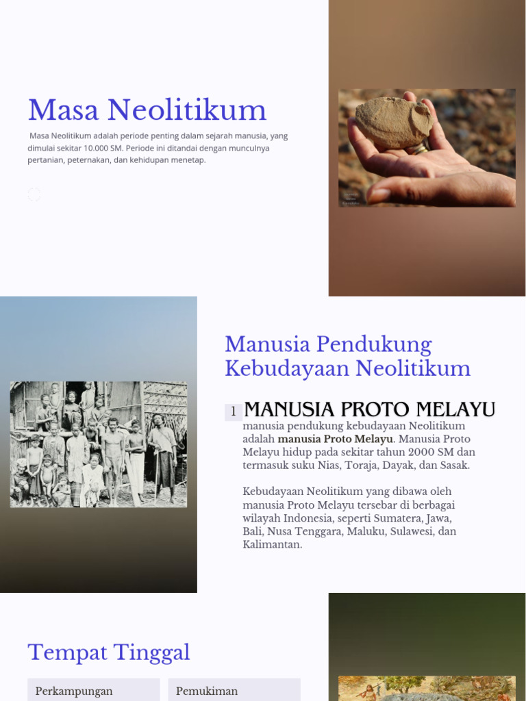 Kebudayaan Neolitikum di Indonesia | PDF