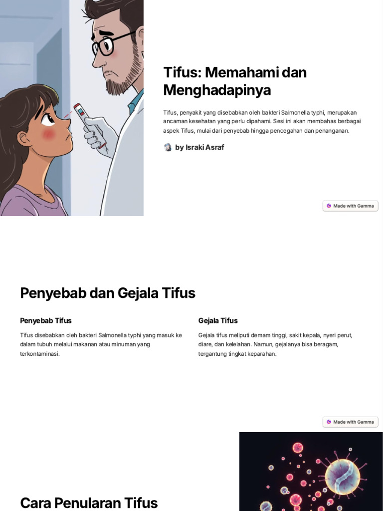 Tifus Memahami Dan Menghadapinya | PDF