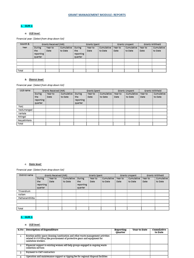 GMM-MIS-REPORTS-VER-1.4 | PDF | Sanitation | Landfill