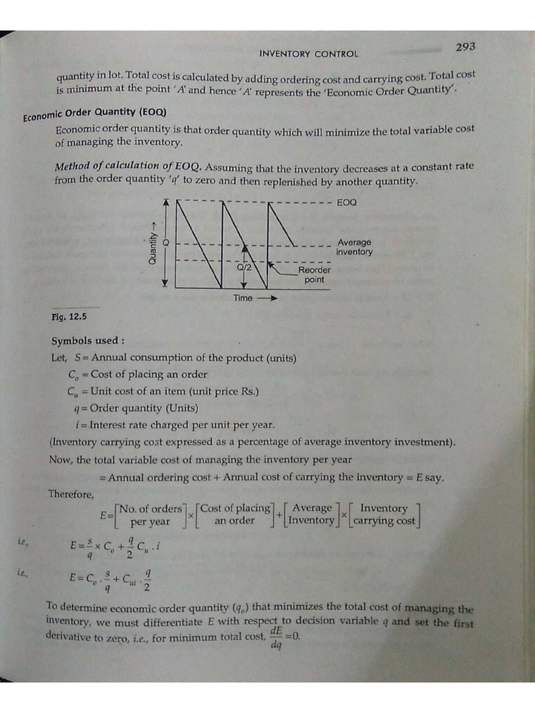 EoQ Problems Unit 3 | PDF