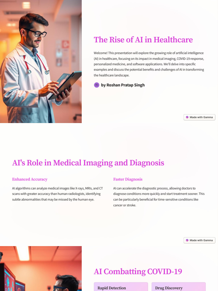 The Rise of AI in Healthcare | PDF | Personalized Medicine | Artificial ...