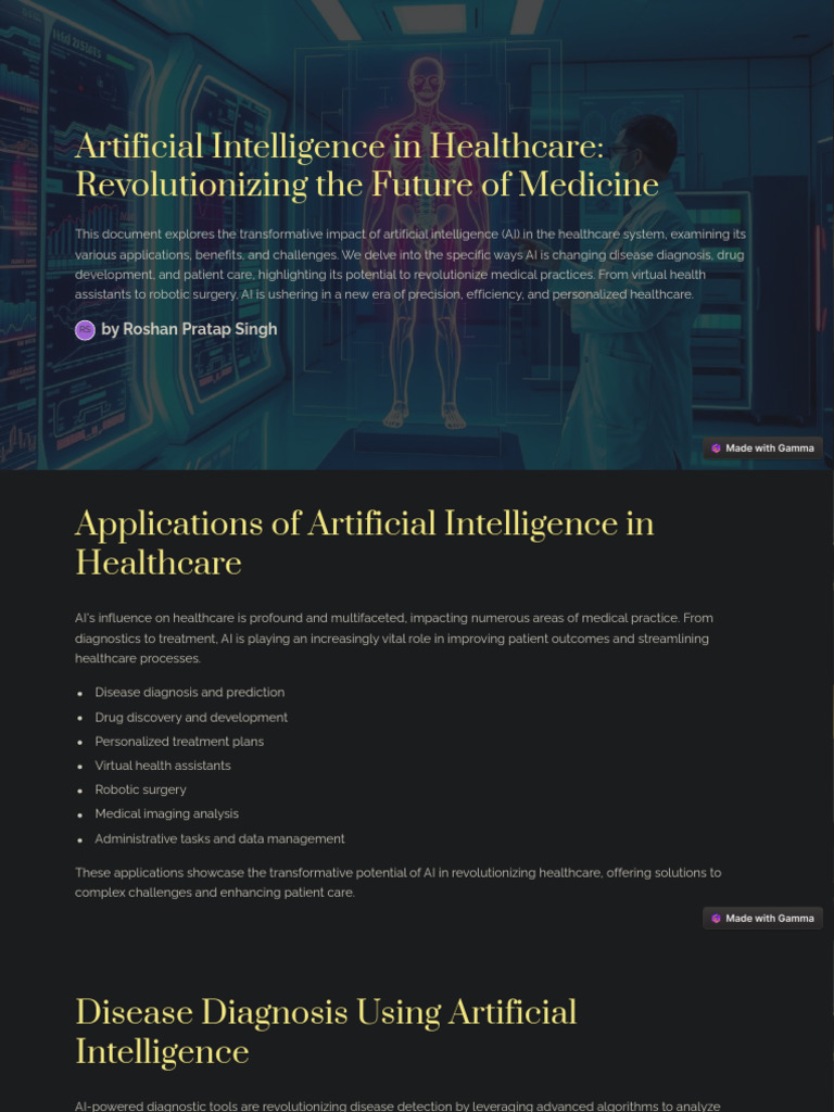 Artificial Intelligence in Healthcare Revolutionizing The Future of ...