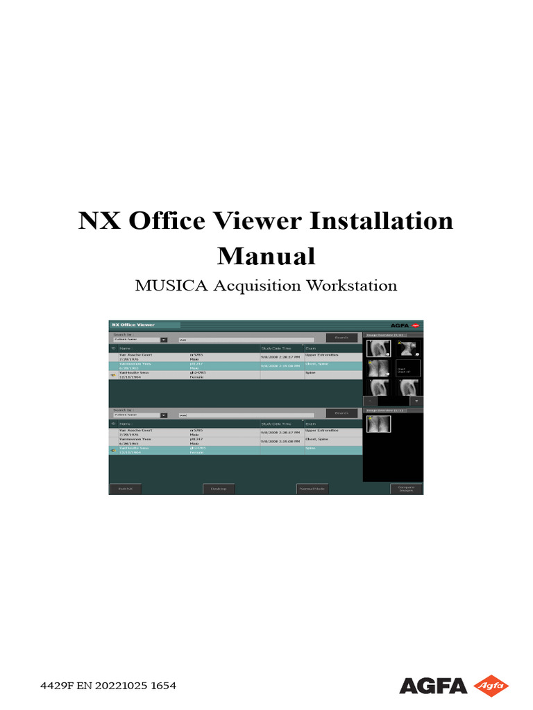 MUSICA Acquisition Workstation (NX) Office Viewer Installation Manual ...