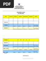 Grade 7 Schedule SY 2025-2026 | PDF