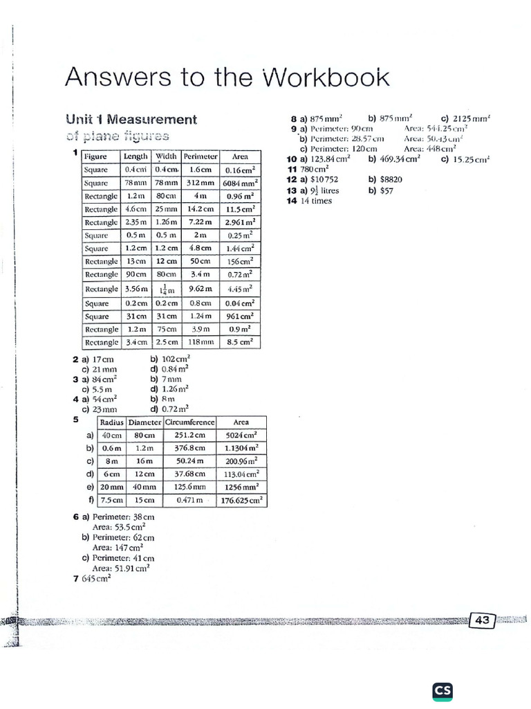 Junior 2 Math Workbook Answer | PDF