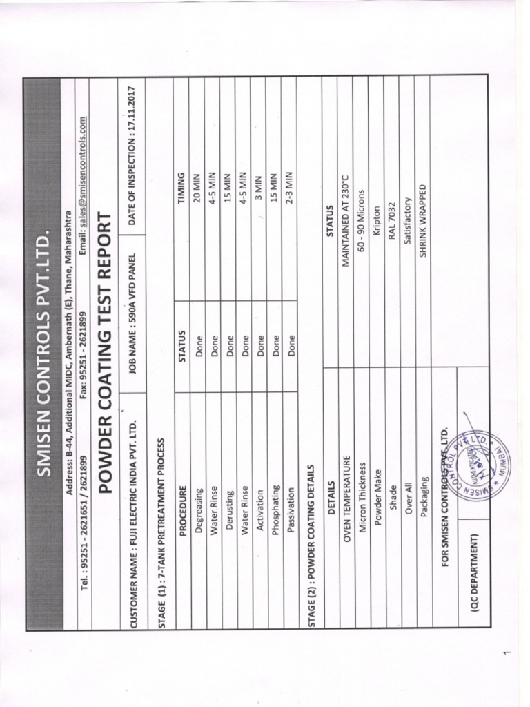 Powder Coating Tc for Fuji | PDF