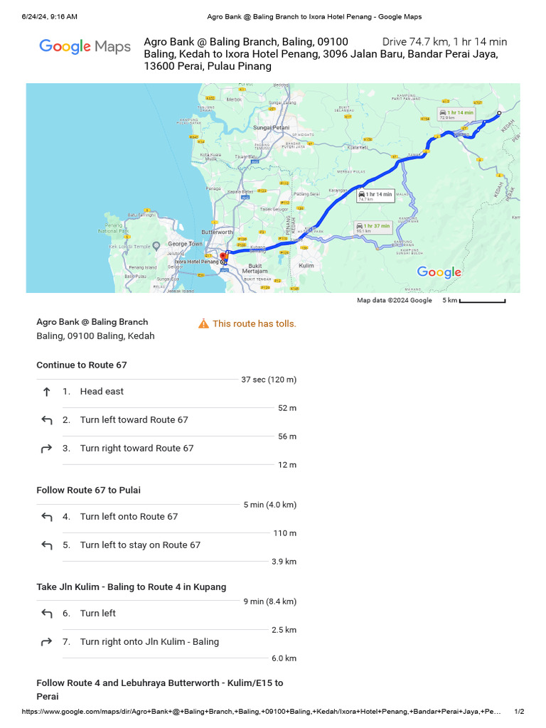 Map 5 | PDF | Road Infrastructure | Malaysia