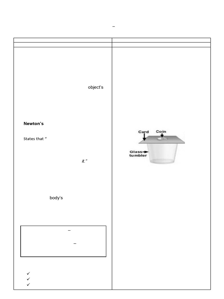 Worksheet-8FE-W1-D1 (1) | PDF | Inertia | Force