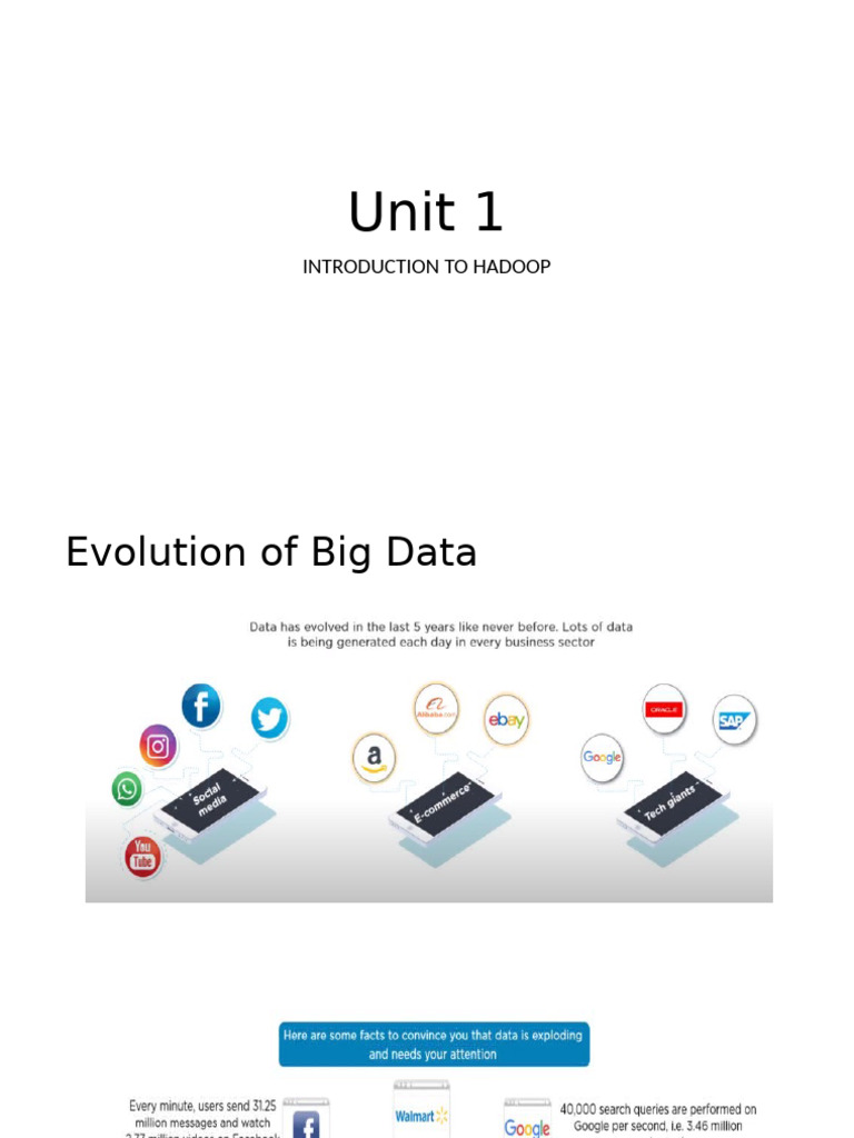 Unit 1 (1) | PDF | Apache Hadoop | Big Data