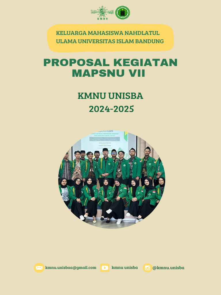 Proposal Kegiatan Mapsnu VII | PDF