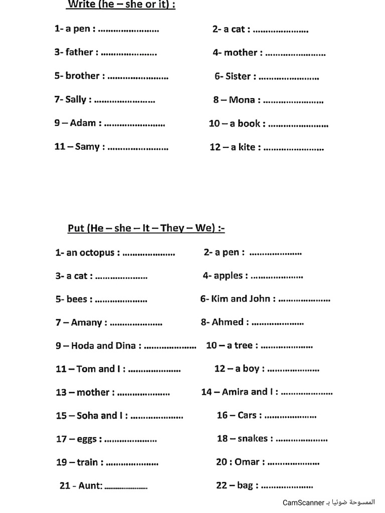 Grammar ( verb to be + personal pronouns + This & these ) | PDF