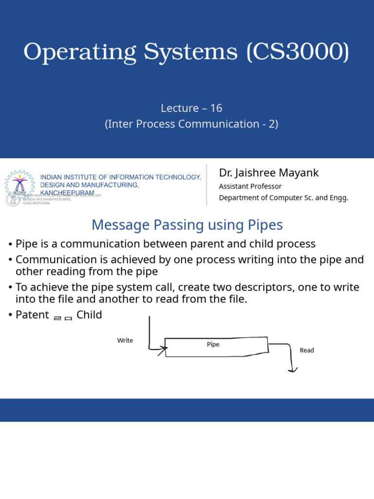 13-Pipe | PDF | Pointer (Computer Programming) | Computer File